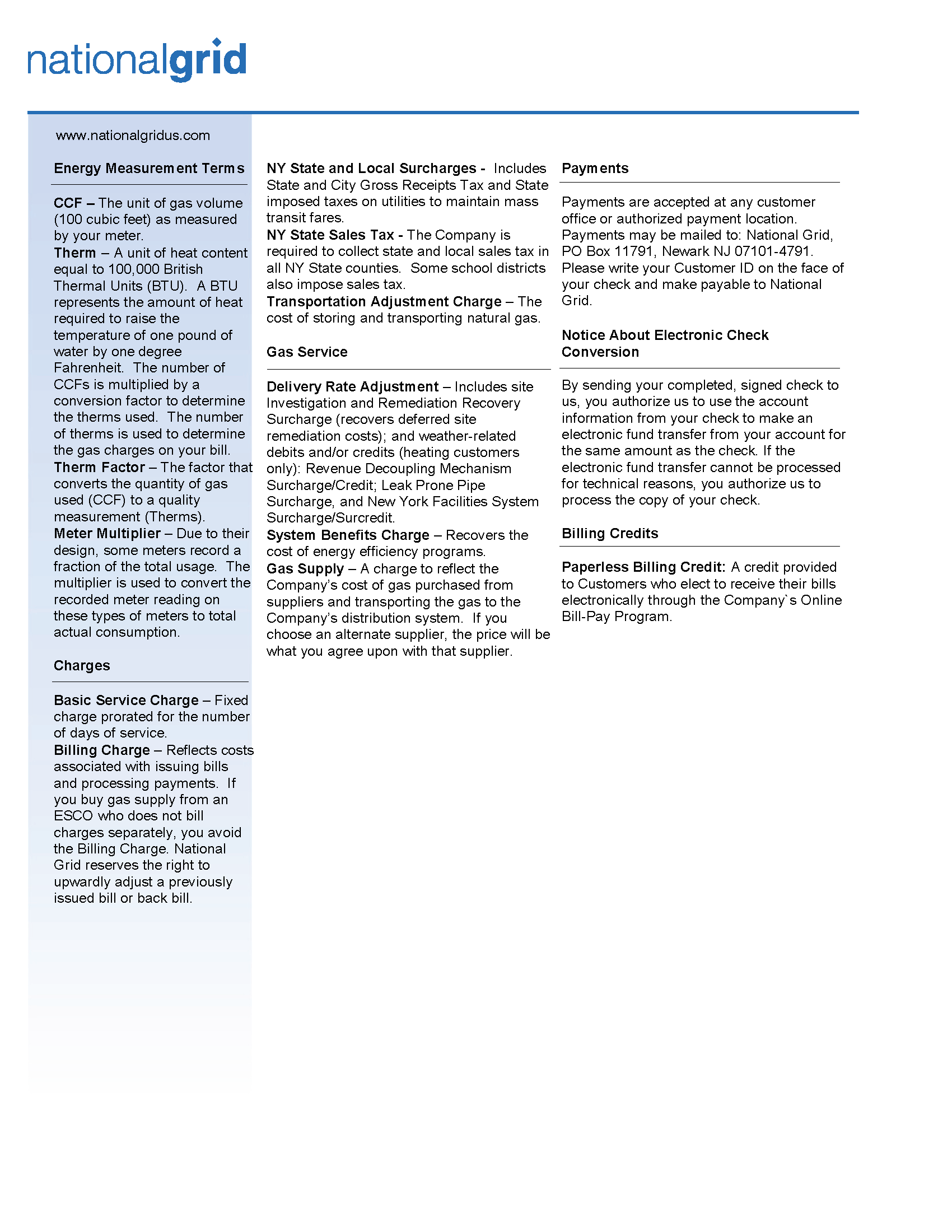 Budget Bill | National Grid