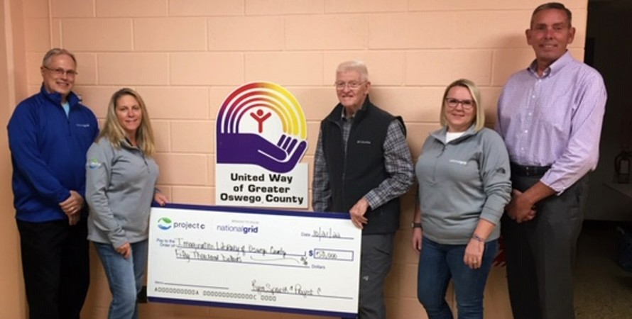 National Grid Awards Grant to Imagination Library of Oswego County